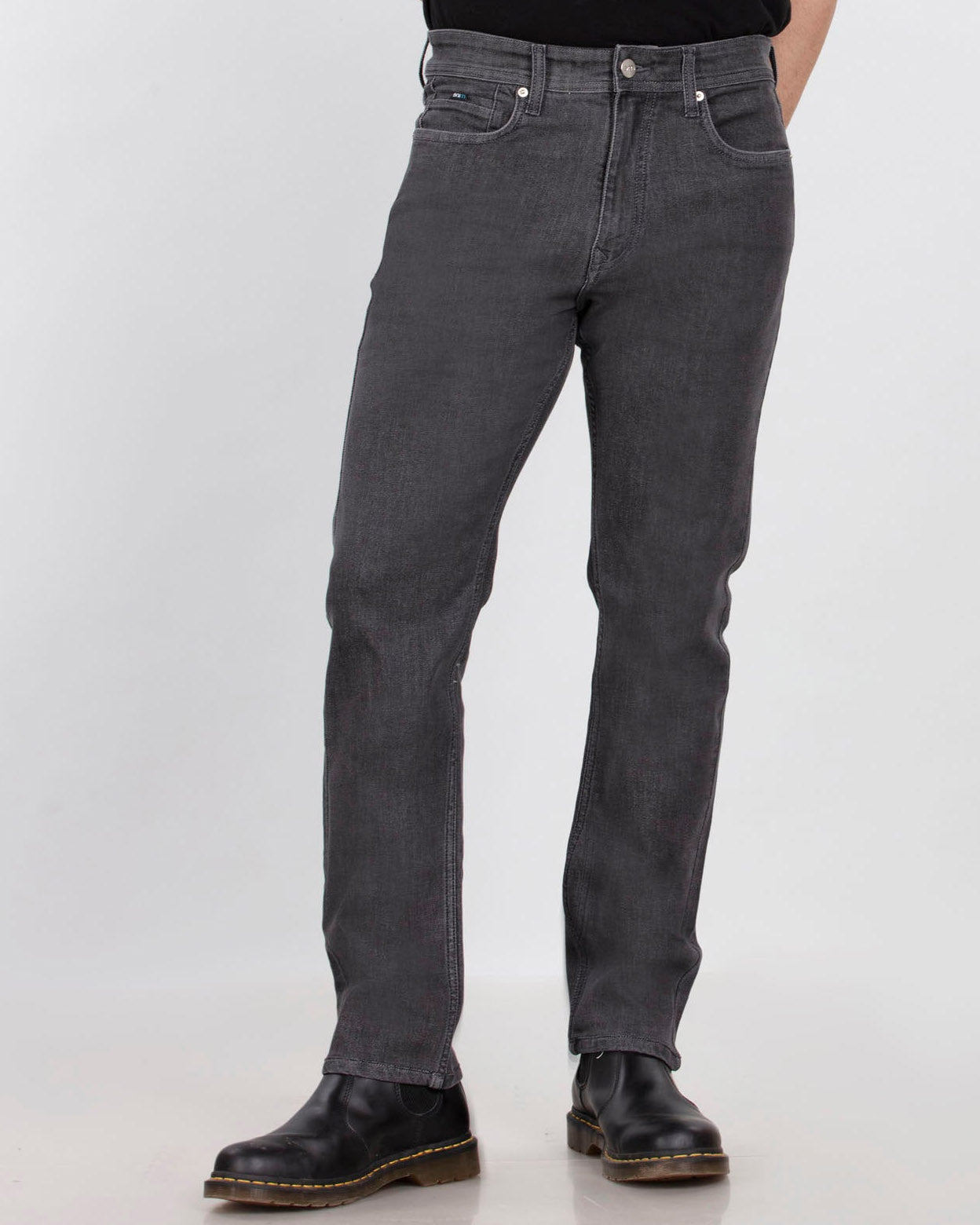Custom-made Graphite Stretch Denim - Straight Fit Jeans for Any size ...