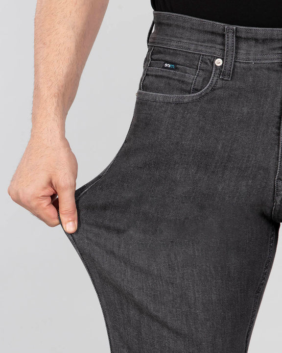 Custom-made Graphite Stretch Denim - Straight Fit Jeans for Any size ...