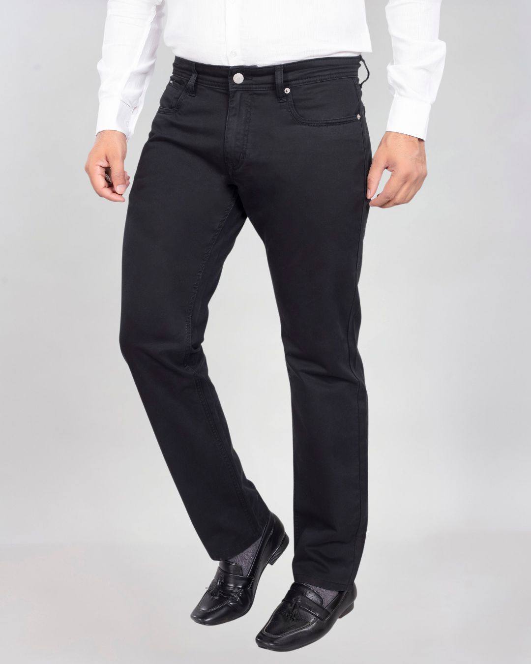 Buy Custom Made Charcoal Straight Fit Jeans For Men – Enim Custom Clothing
