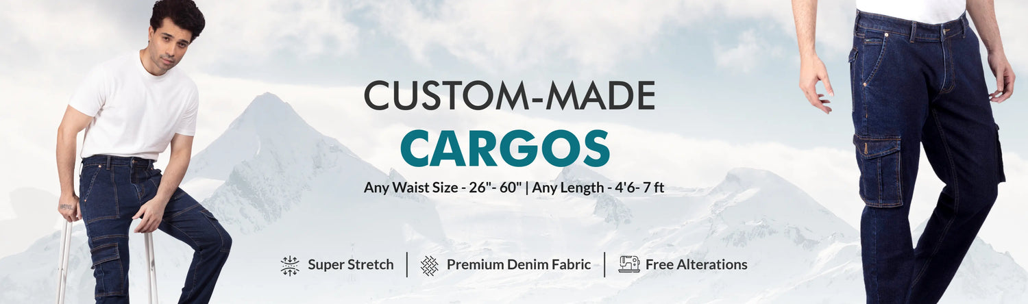 Buy Custom Made Jeans Cargo Pants Mens Online – Enim Custom Clothing